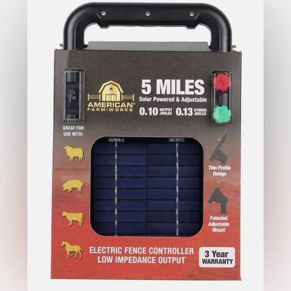 American Farmworks | Other | 5 Mile Solar Electric Fence Charger ...